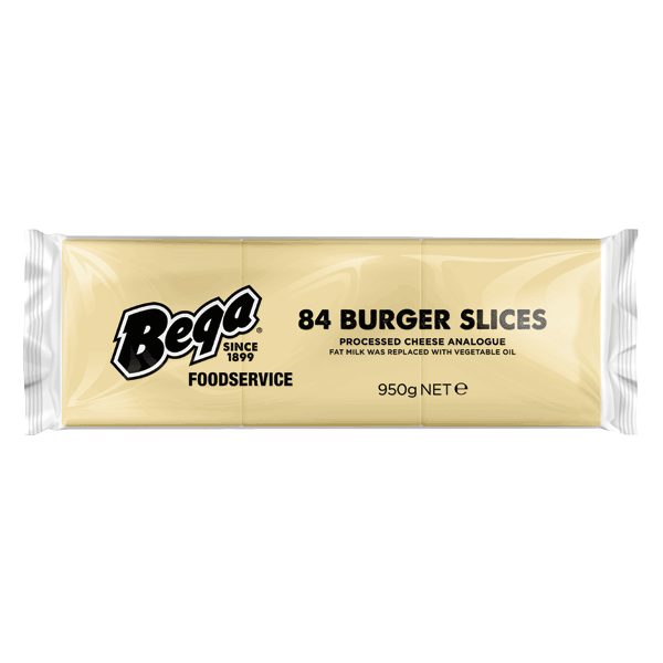Bega White Burger Slices 950g (Processed Cheese Analogue) - Bega ...
