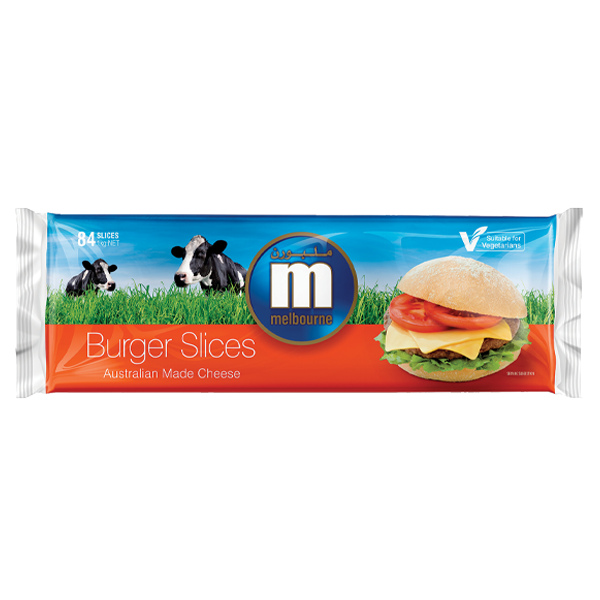 Melbourne White Burger Slices 1kg - Bega Foodservices MY